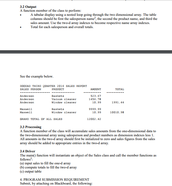 Solved Write a C++ class called "Sales" and a main( ) | Chegg.com