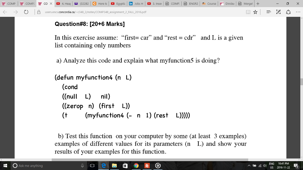 For answering the next question: install Common | Chegg.com
