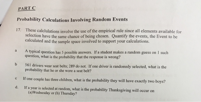 Solved Probability calculation Involving Random Events | Chegg.com