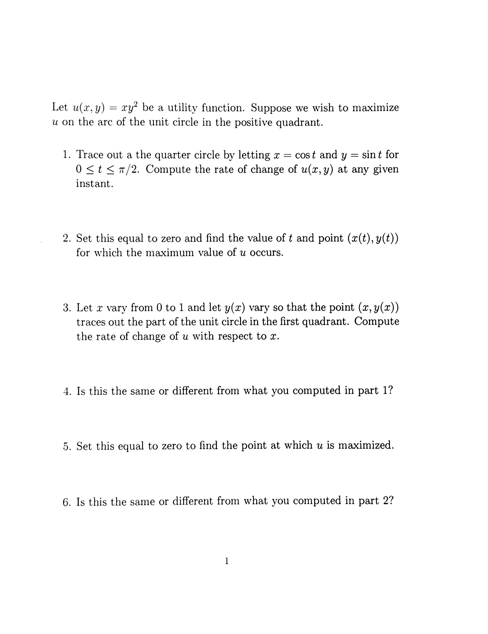 Solved Let u(x, y) = xy^2 be a utility function. Suppose we | Chegg.com