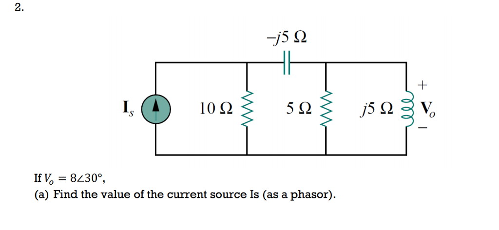 Solved 2. I, (A 10 ? (a) Find the value of the current | Chegg.com