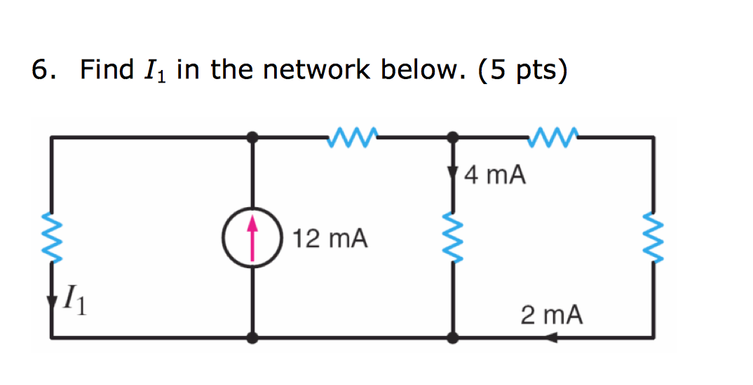 Solved Find I1 in the network below. | Chegg.com