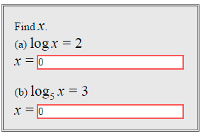 Solved Find x. log x = 2 log_5 x = 3 | Chegg.com