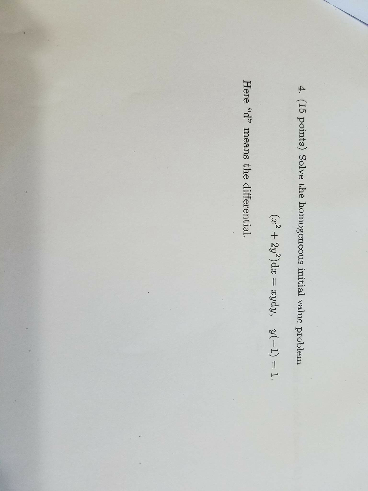 Solved Solve the homogeneous initial value problem | Chegg.com