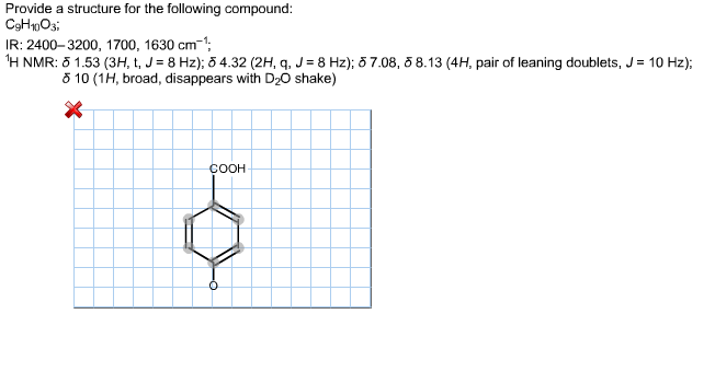 Solved Provide a structure for the following compound: | Chegg.com