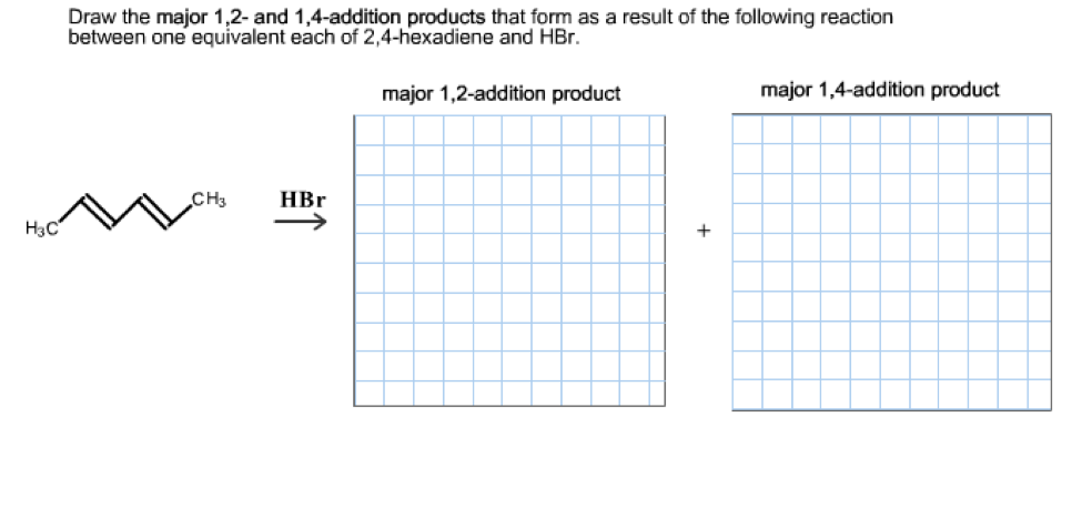 Solved Draw the major 1,2- and 1,4-addition products that | Chegg.com