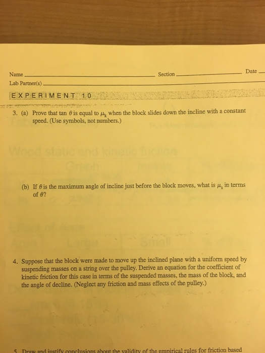 Solved Prove that tan theta is equal to mu_k when the block | Chegg.com