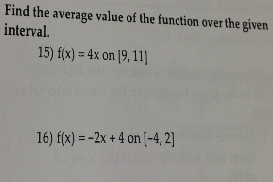 How To Find Average Value Of A Function Over An Interval - Here we find ...