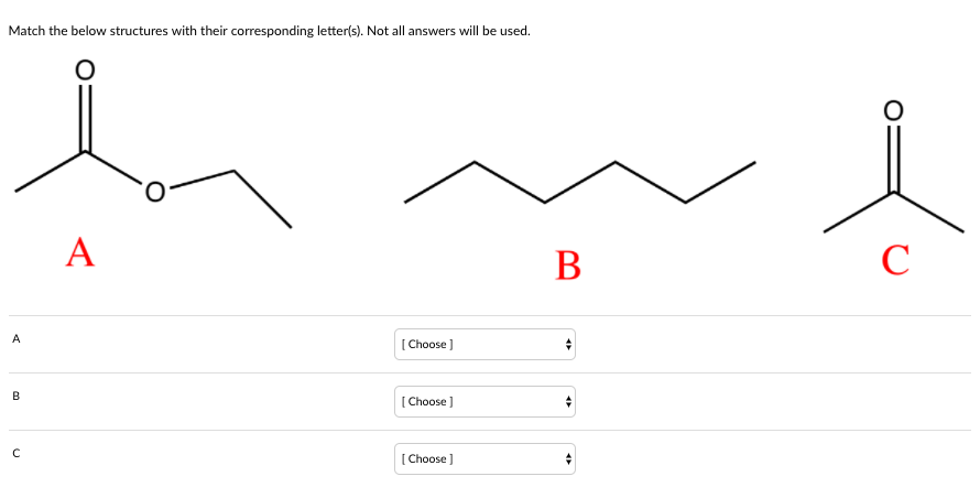 Solved options: Acetate, Hexane, Acetone, Benzene, Butanone, | Chegg.com
