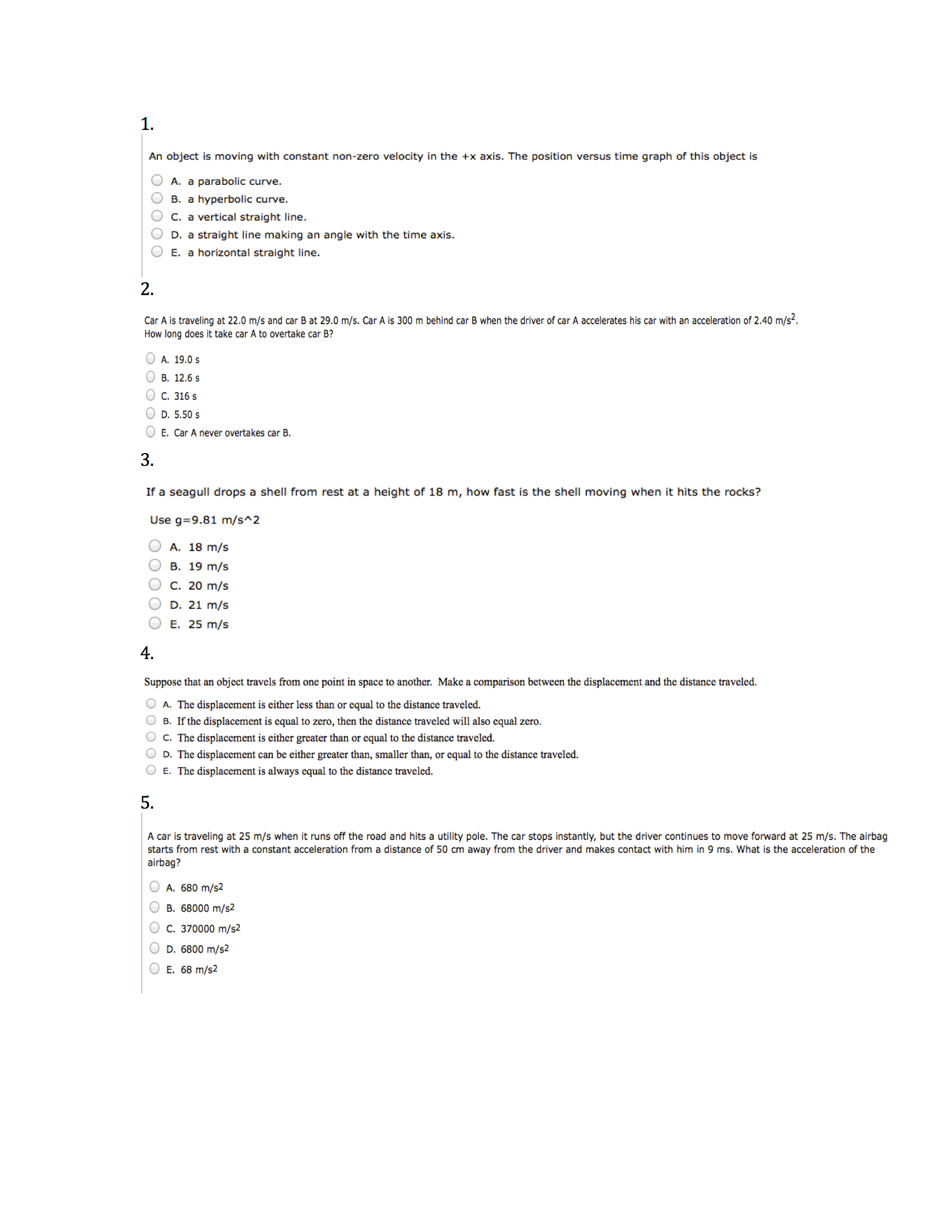Solved An object is moving with constant non-zero velocity | Chegg.com
