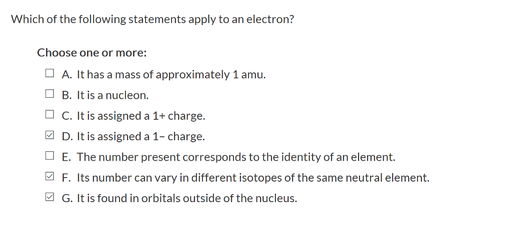 Solved Which Of The Following Statements Apply To An