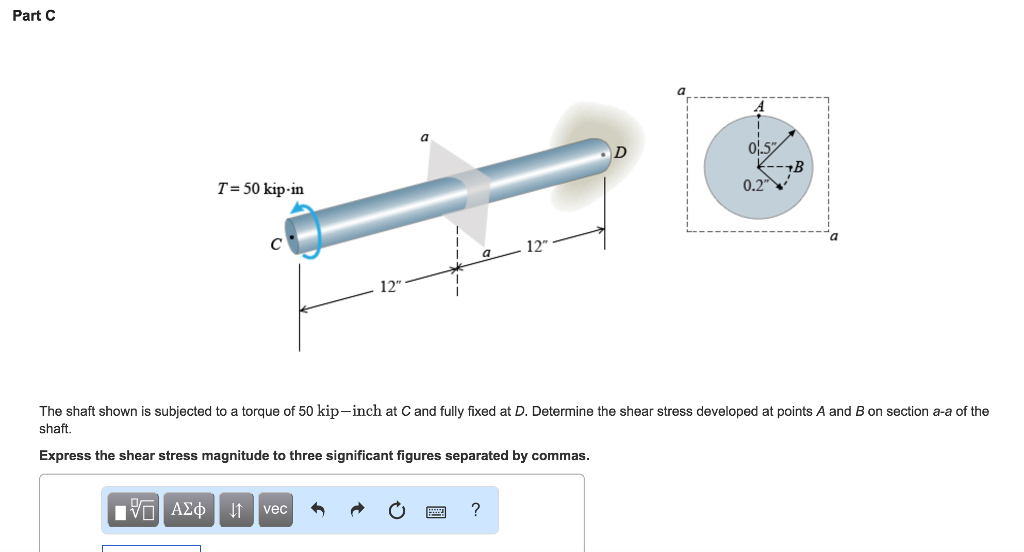 Solved Part A The solid shaft cross-sections shown are | Chegg.com