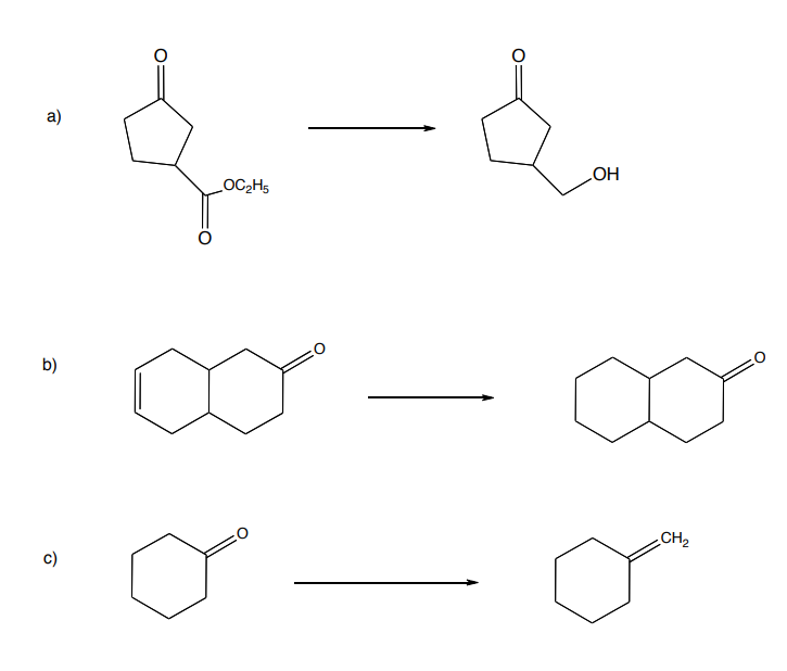 Solved a) ?? OC2H5 b) CH2 c) | Chegg.com