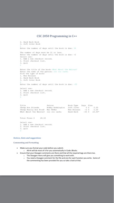 Solved CSC 2050 Programming in C++ Project 03: Library | Chegg.com
