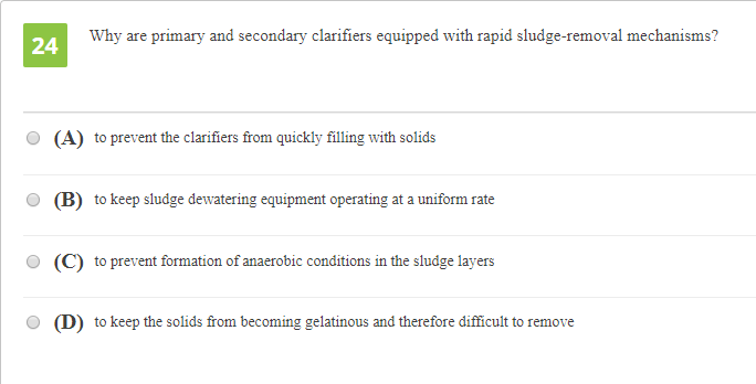 Solved Why are primary and secondary clarifiers equipped | Chegg.com
