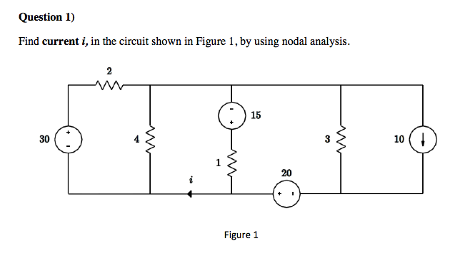 Solved Find current i1 in the circuit shown in Figure 1, by | Chegg.com