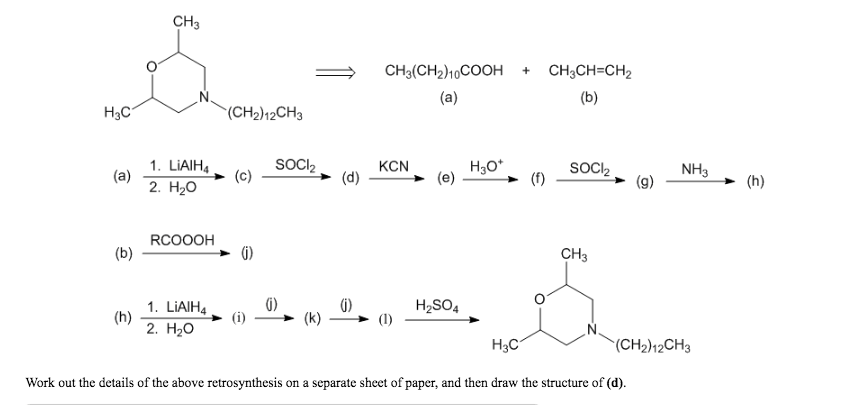 Solved CH CH3(CH2 10COOH CH3CH CH2 (a) (b) H3C (CH2)12CH3 1. | Chegg.com