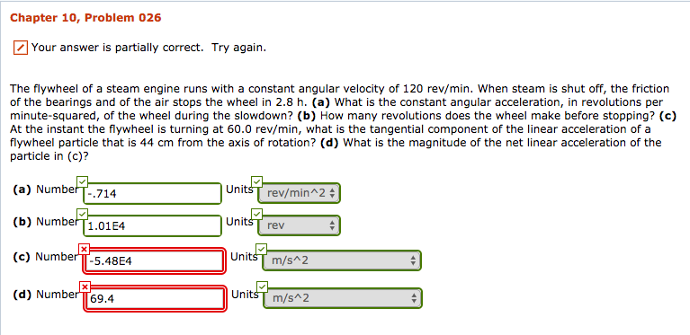 Solved Chapter 10, Problem 026 Your answer is partially | Chegg.com