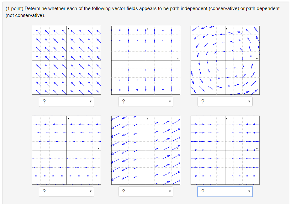 Solved (1 point) Determine whether each of the following | Chegg.com