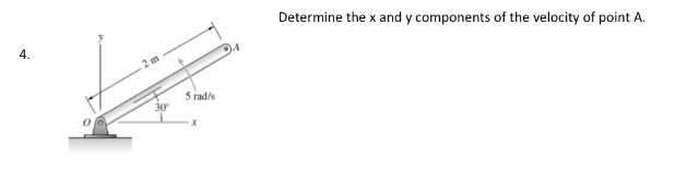 Solved Determine the x and y components of the velocity of | Chegg.com