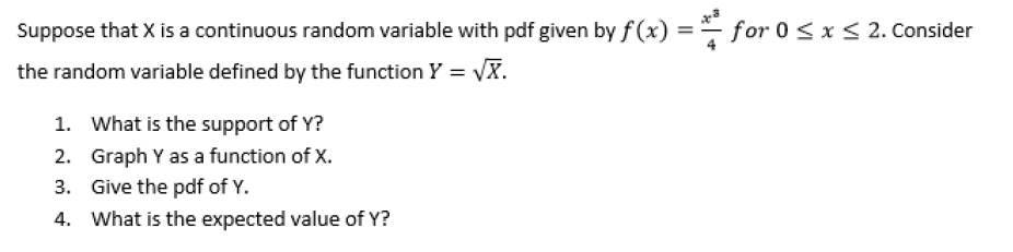 Solved Suppose that X is a continuous random variable with | Chegg.com