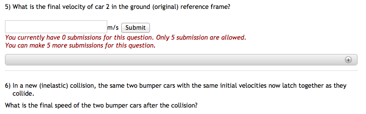 Solved 5) What is the final velocity of car 2 in the ground | Chegg.com