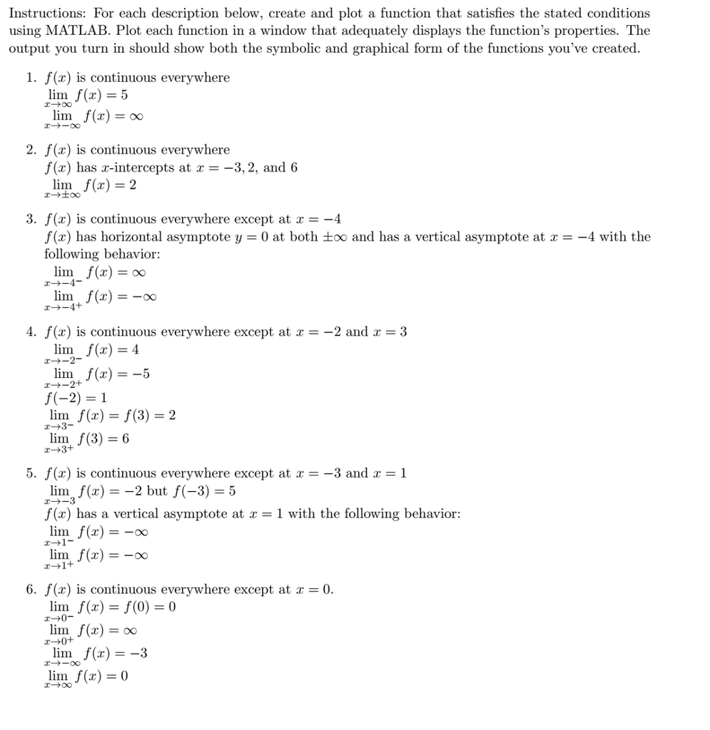 Solved Instructions: For each description below, create and | Chegg.com