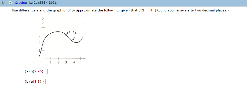Solved 13. + -12 points LarCalcET6 4.8.027 Use differentials | Chegg.com