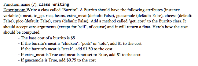 Solved Function name (7): class writing Description: Write a | Chegg.com