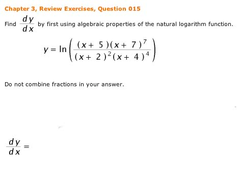 Solved Find dy/dx by first using algebraic properties of the | Chegg.com