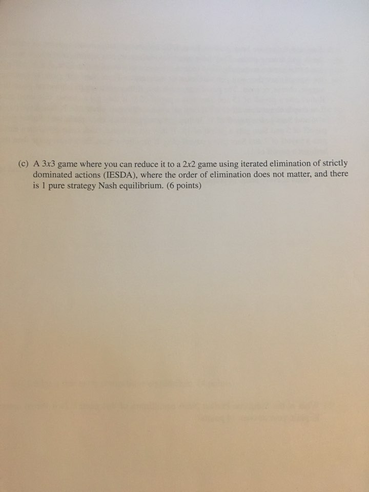 Solved 8 9 2. For each of the following environments, come | Chegg.com