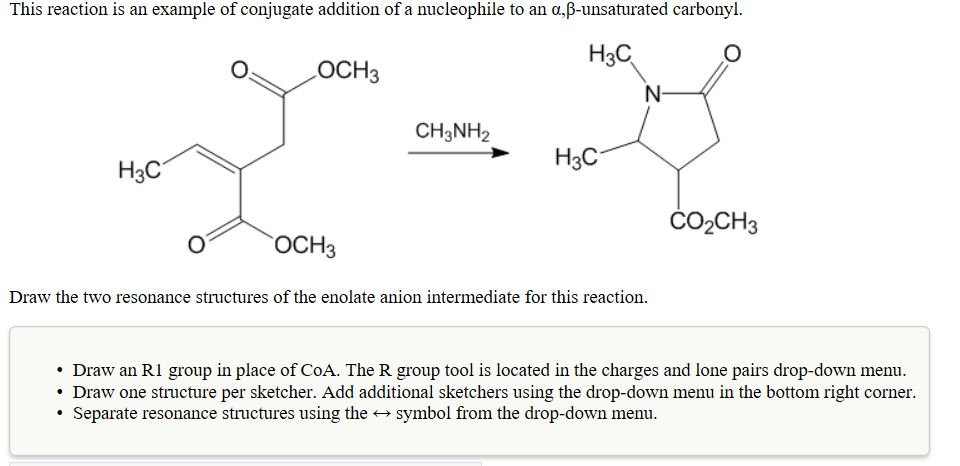 Solved This reaction is an example of conjugate addition of | Chegg.com