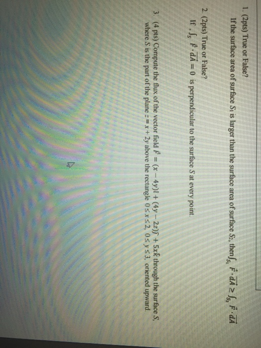Solved If the surface area of surface Si is larger than the | Chegg.com