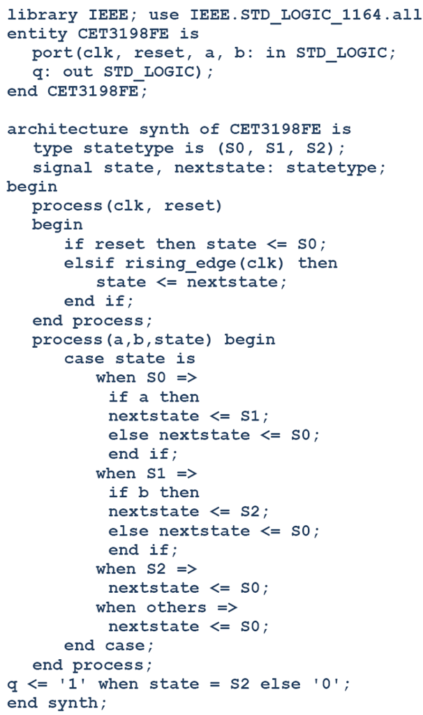 Solved library IEEE:use IEEE STD LOGIC 1164.all entity | Chegg.com