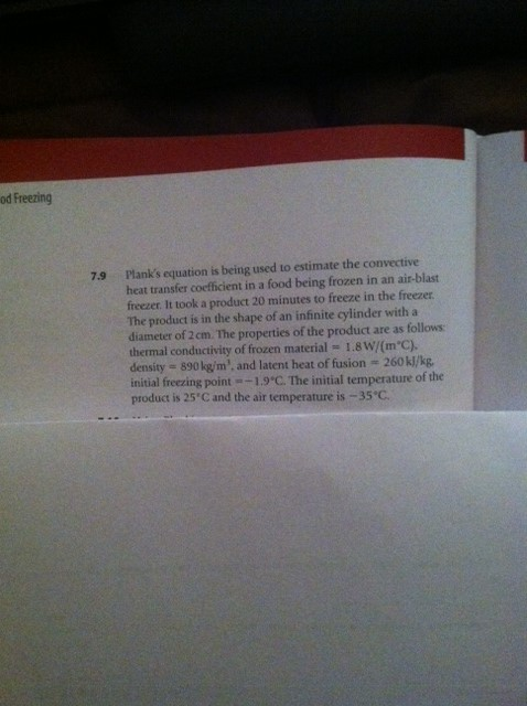 od Freezing 7.9 Plank's equation is being used lo | Chegg.com