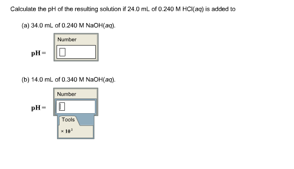 Solved Calculate the pH of the resulting solution if 24.0 mL | Chegg.com