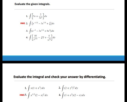 Solved Evaluate the given integrals. 3xS Evaluate the | Chegg.com