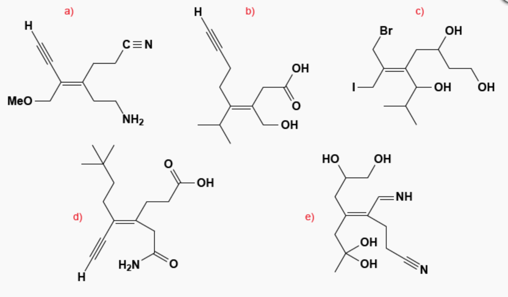 Solved a) b) c) OH OH OH OH MeO_ NH2 OH HO OH OH d) e) OH | Chegg.com
