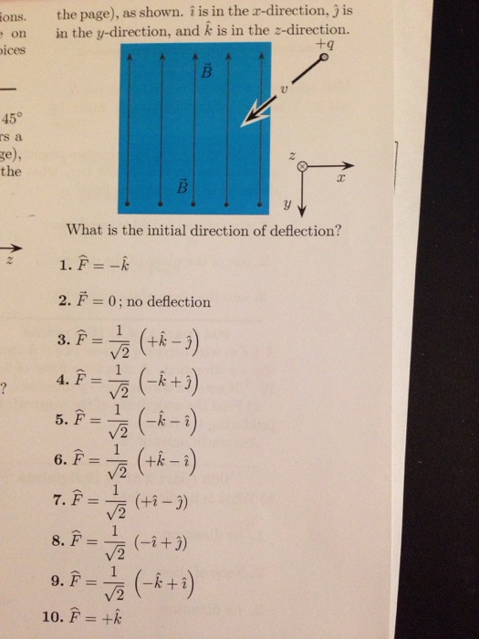 "This is only one question F = q v B sin theta". The | Chegg.com