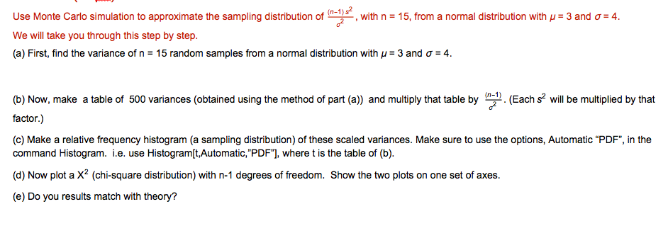 Use Monte Carlo Simulation To Approximate The
