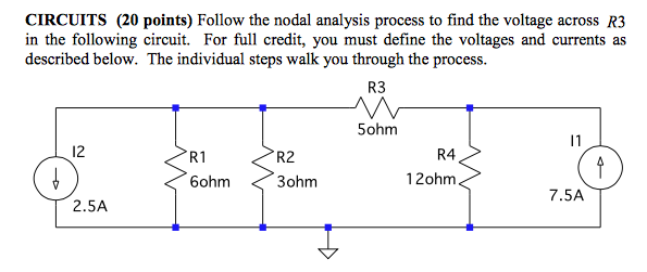 Solved (2 points) On the circuit diagram above, label the | Chegg.com