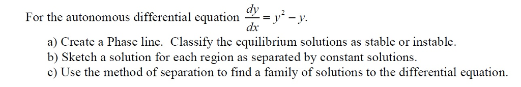 Solved dh dr For the autonomous differential equation ,--v | Chegg.com