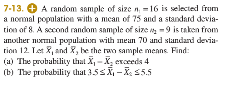Solved 7-13. A random sample of size n 16 is selected from a | Chegg.com Solved 7-13. A random sample of size n 16 is selected from a | Chegg.com