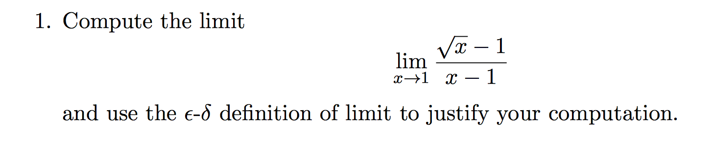 Solved Compute the limit lim x rightarrow 1 square root x - | Chegg.com