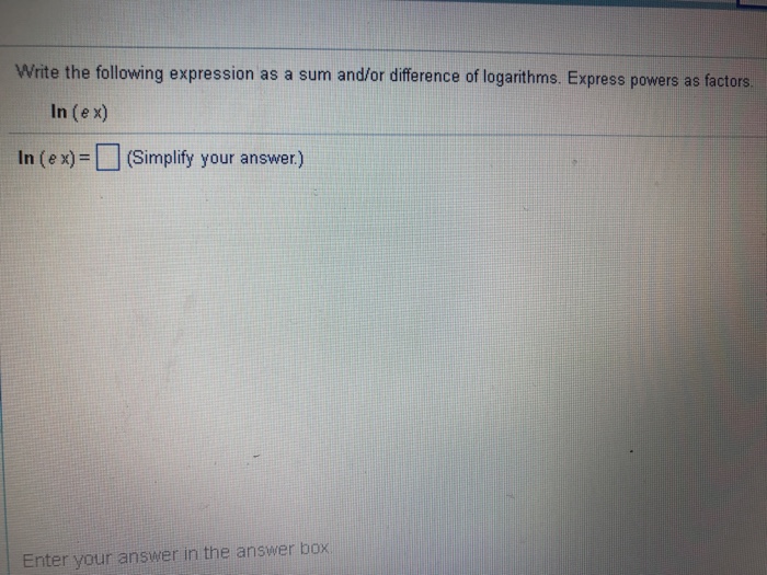 Solved Write the following expression as a sum and or | Chegg.com
