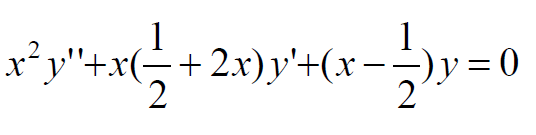 Solved Use the Frobenius method to solve the following ODE: | Chegg.com