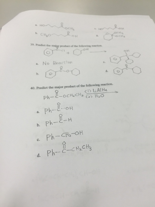 Solved 35. Prodict the major product of the following | Chegg.com