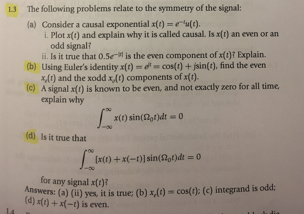 Solved 1.3 The following problems relate to the symmetry of | Chegg.com