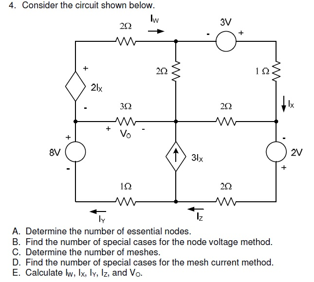 Solved Consider the circuit shown below. Determine the | Chegg.com