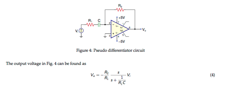 Solved .1.2 Pseudo Differentiator 1. For the first order | Chegg.com
